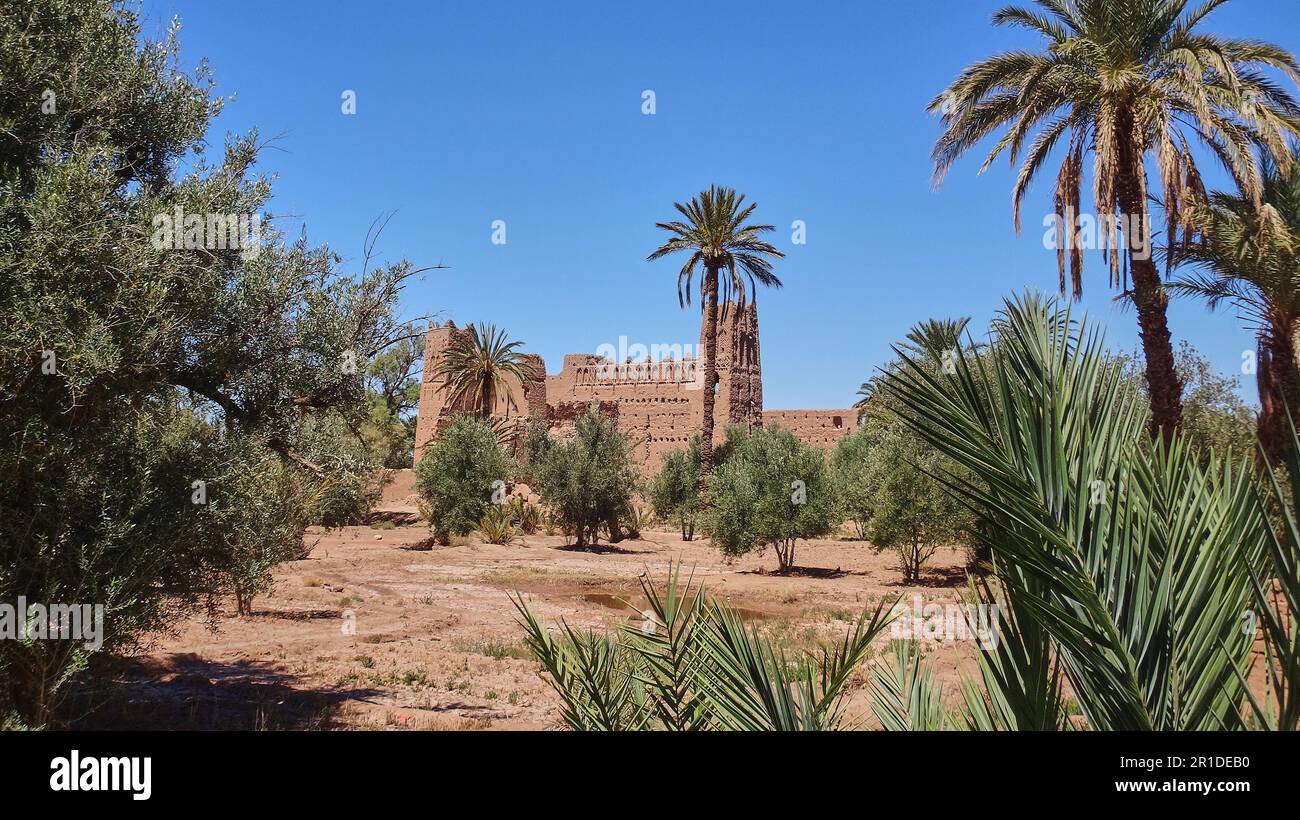 A Kasbah is a traditional building made of clay and straw, built in a ...