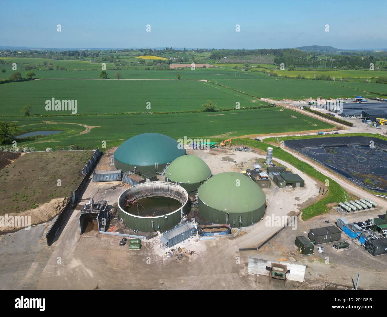 Anaerobic digester aerial hi-res stock photography and images - Alamy