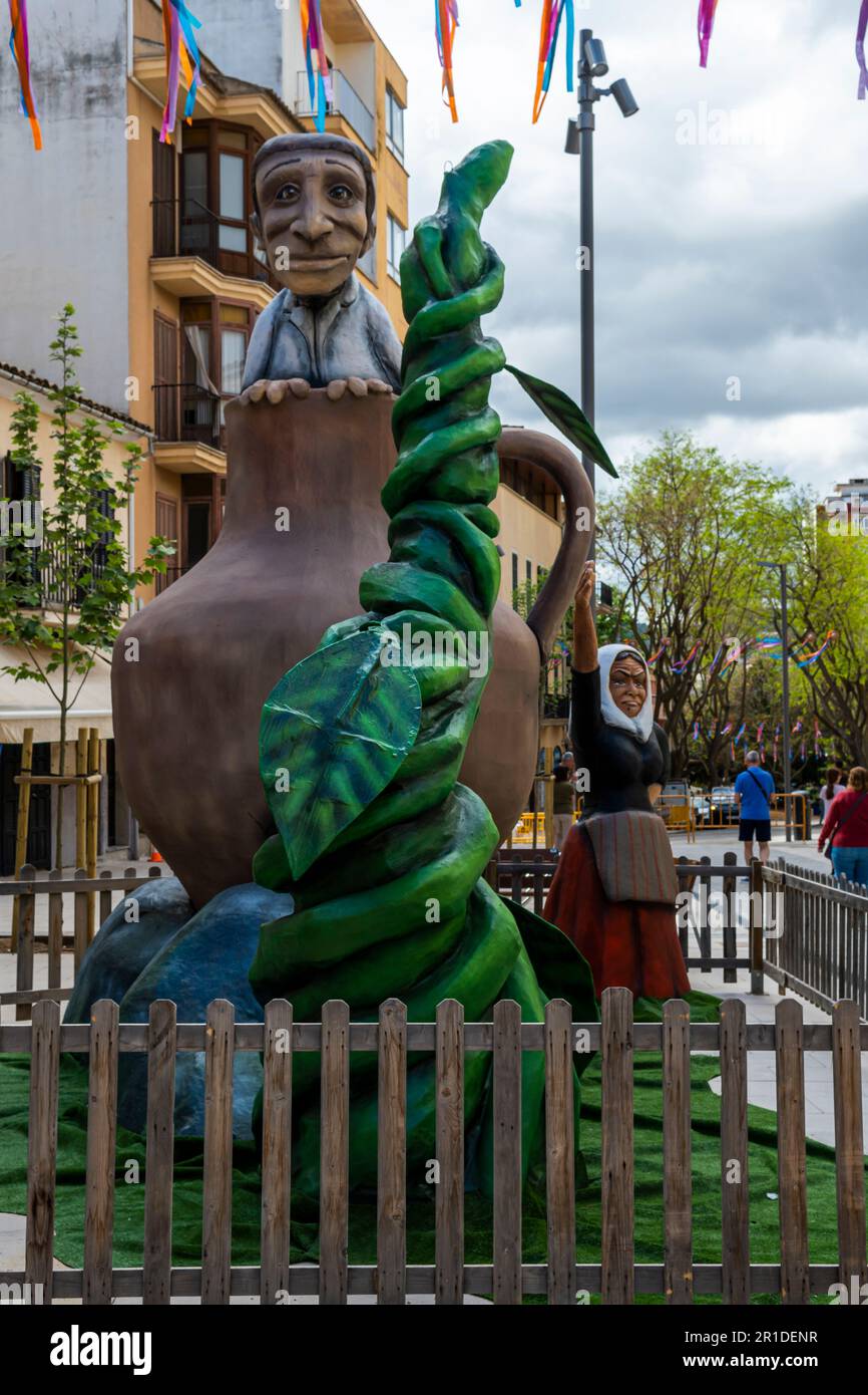 Manacor, Spain; april 30 2023: Manacor Encantat urban festival with ...
