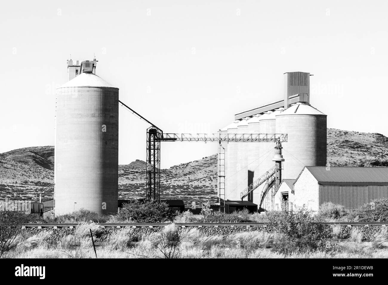 Prieska, South Africa - Mar 1, 2023: Grain silos in Prieska in the ...