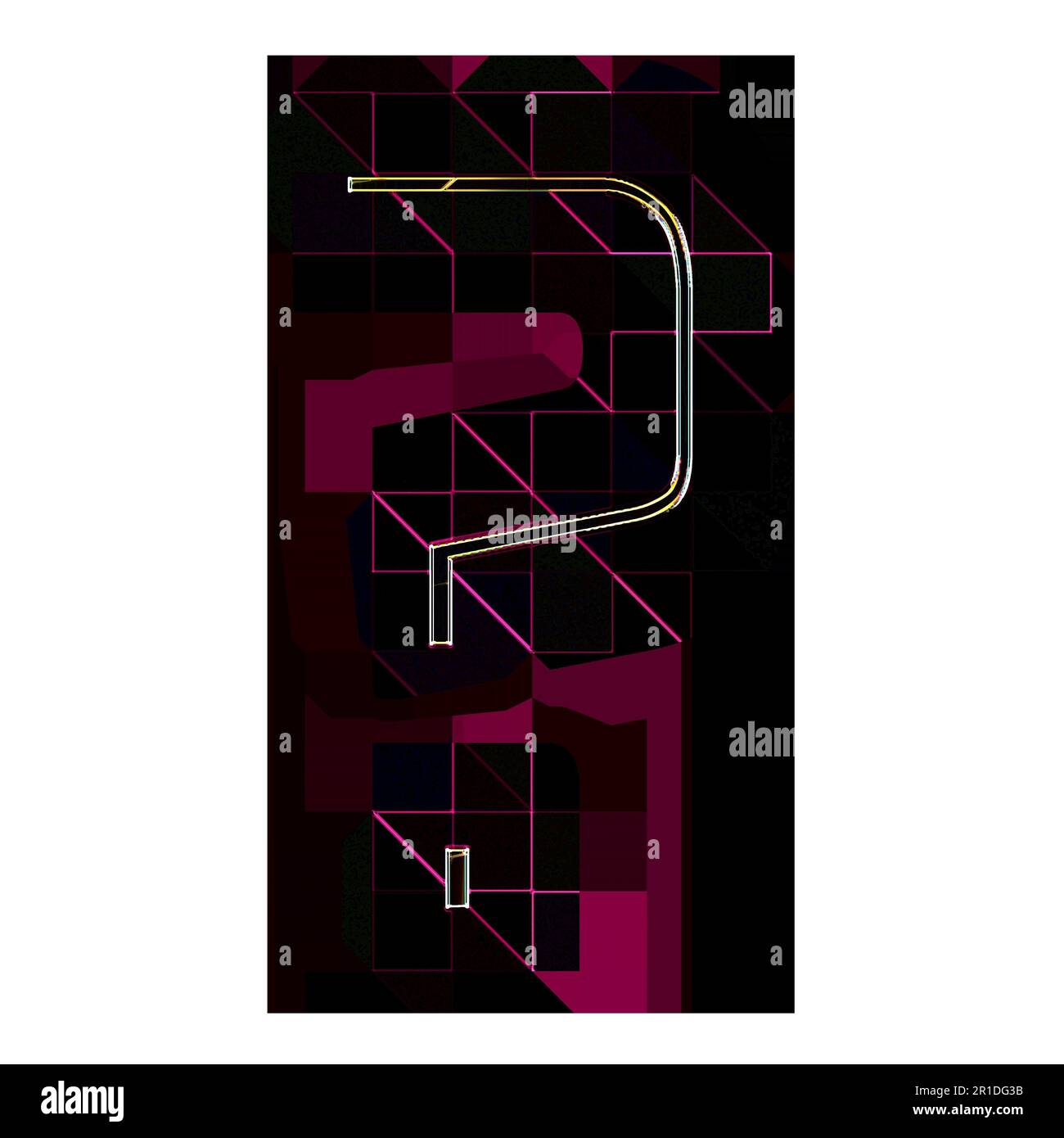 Question mark in modern design called "light in the dark Stock Photo ...