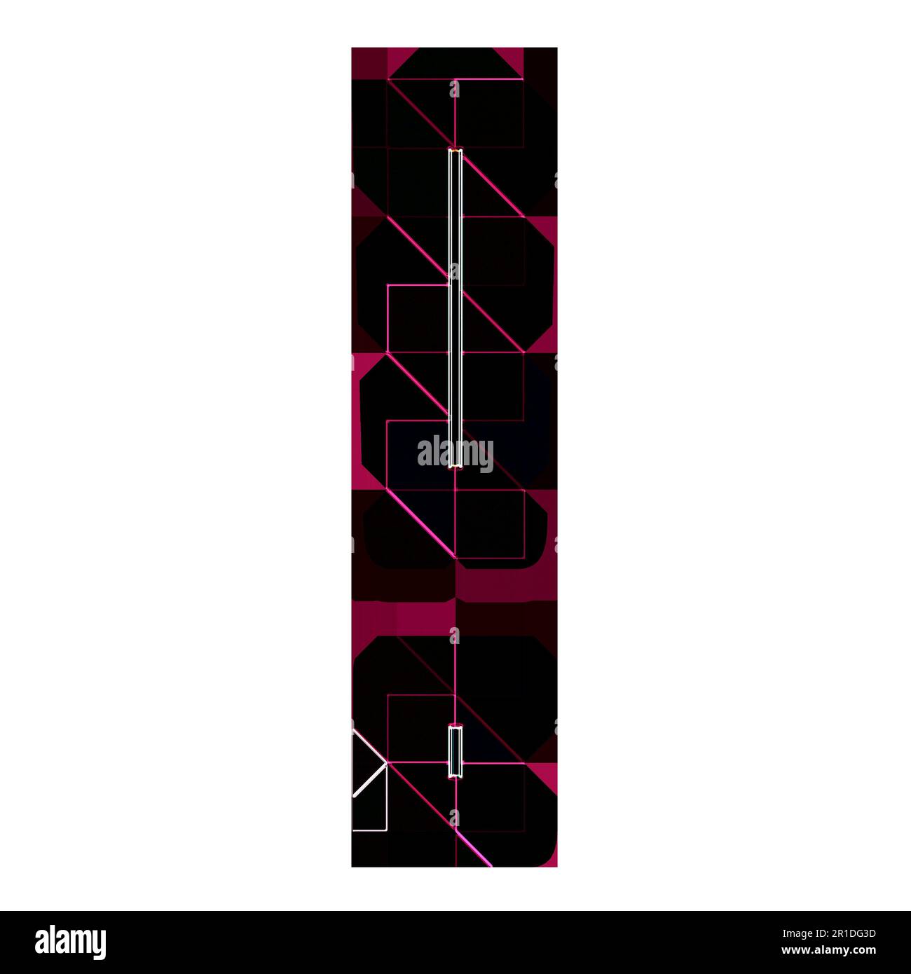 Exclamation mark in modern design called "light in the dark Stock Photo ...