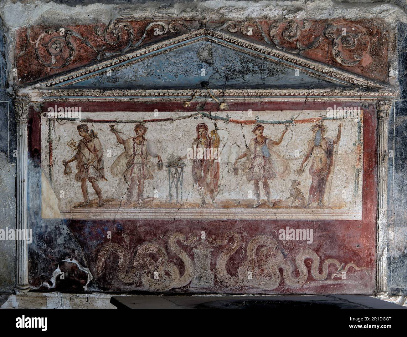 A mural painting from Pompeii Stock Photo - Alamy