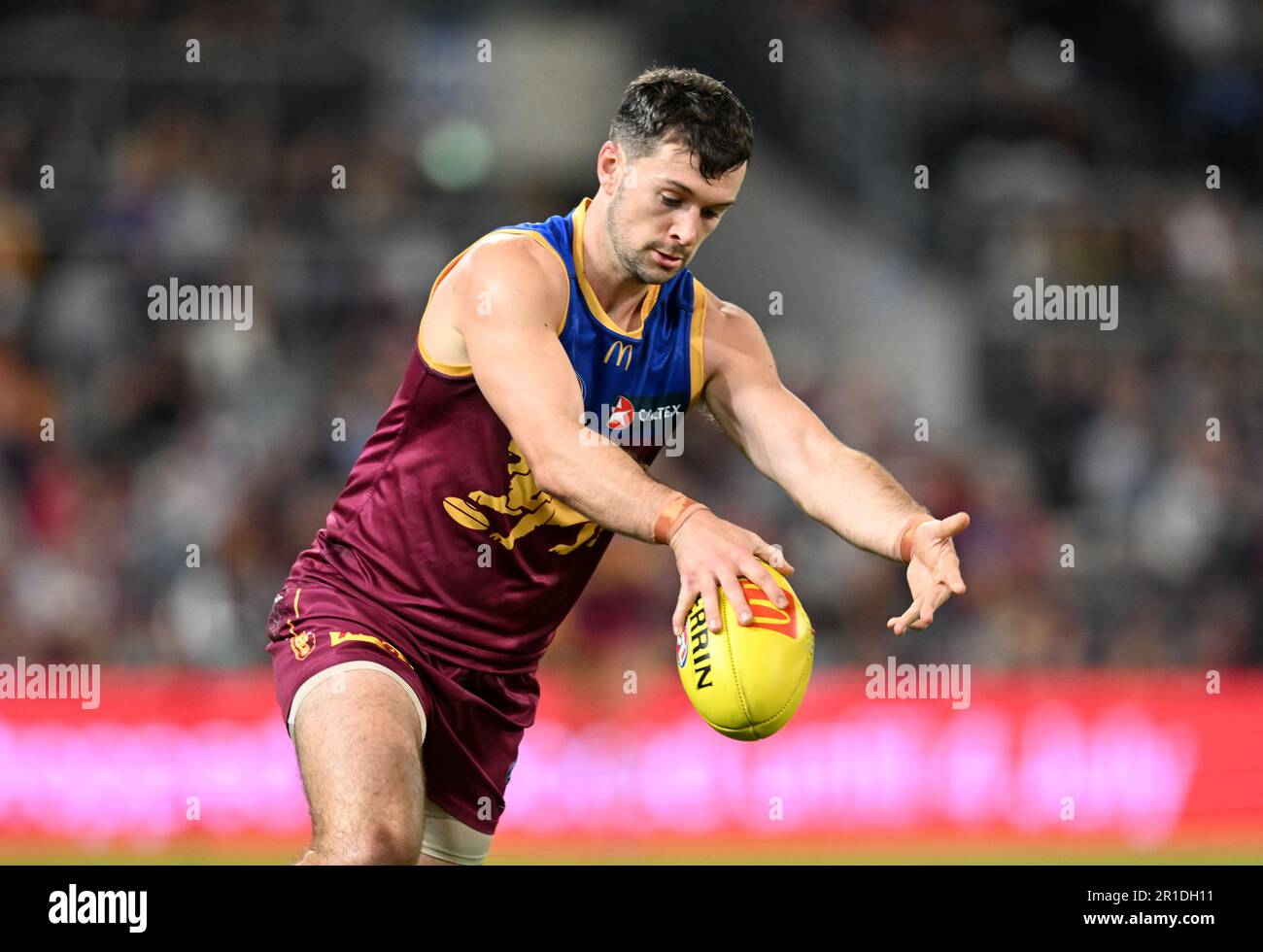 Conor McKenna of the Lions in action during the AFL Round 9 match ...