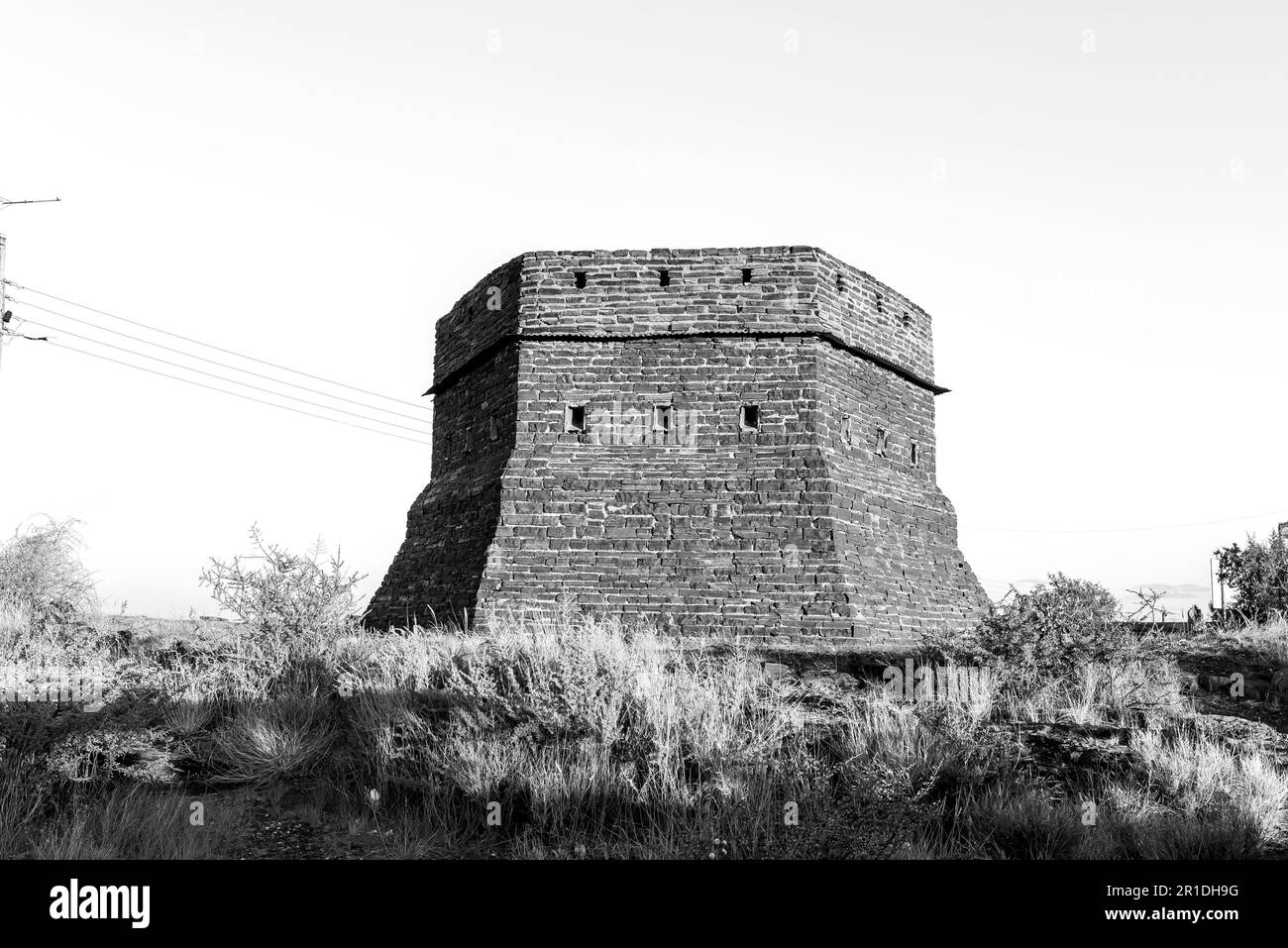 A blockhouse on a hill guarded Prieska during the Second Boer War. It ...