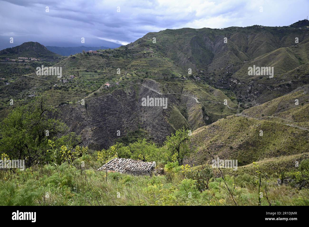 Landscape with scenic view of the mountains as seen from the Sentiero ...