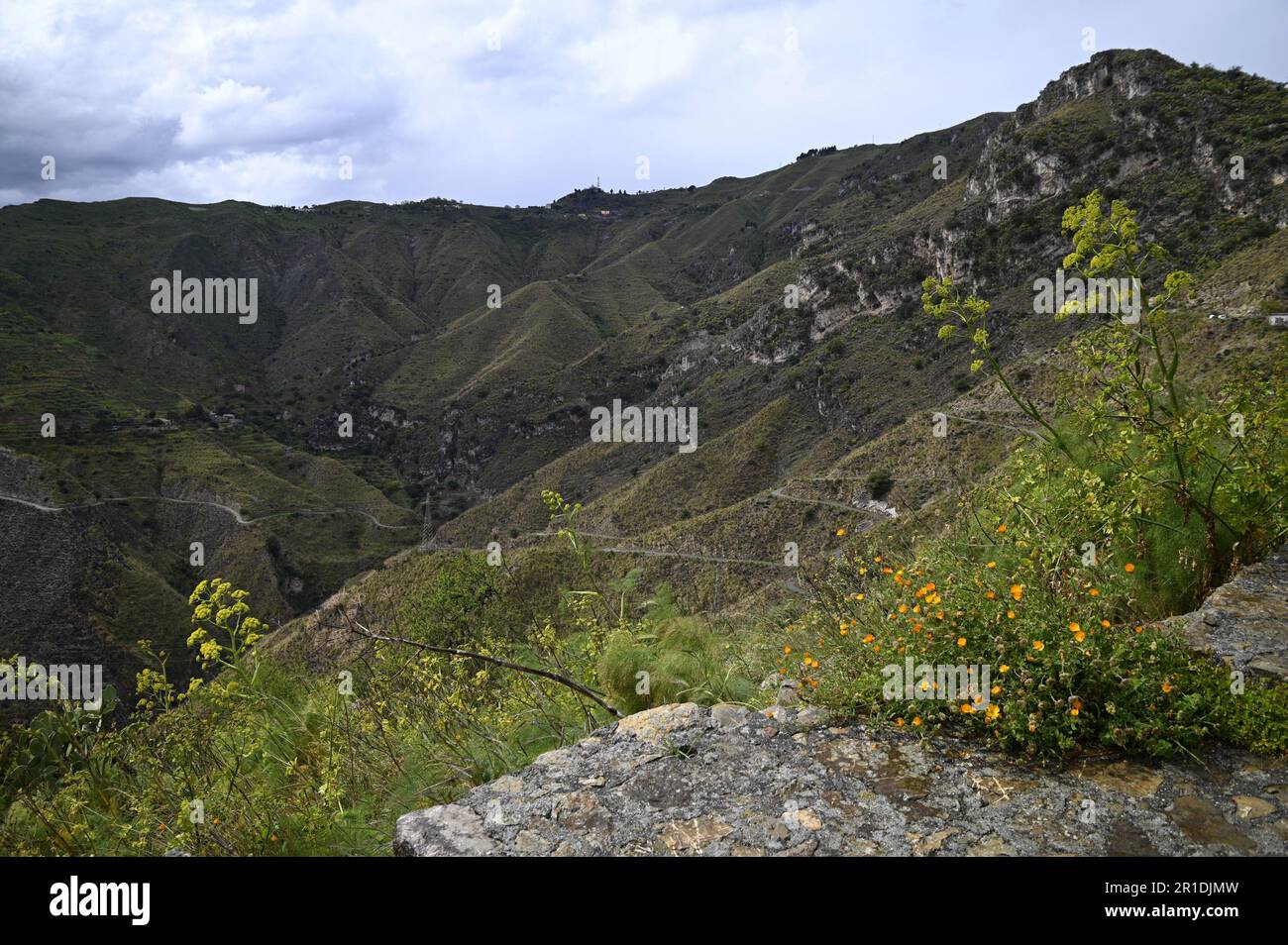 Landscape with scenic view of the mountains as seen from the Sentiero ...