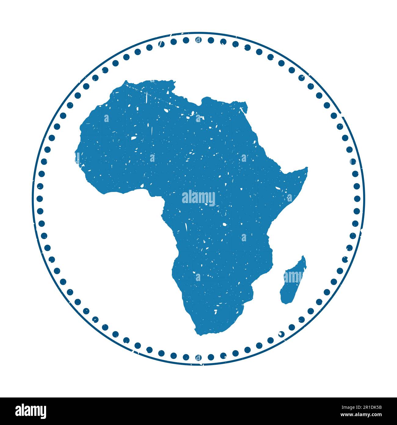 Africa sticker. Travel rubber stamp with map of continent, vector ...