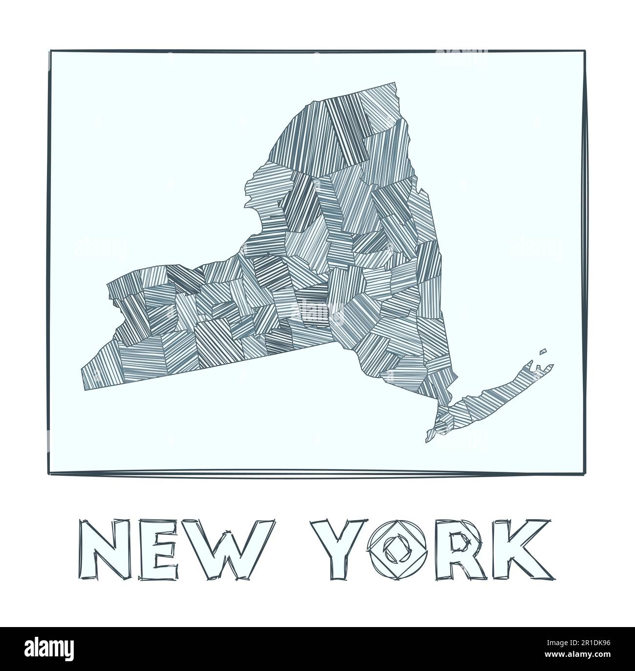 Political map new york city Cut Out Stock Images & Pictures - Alamy