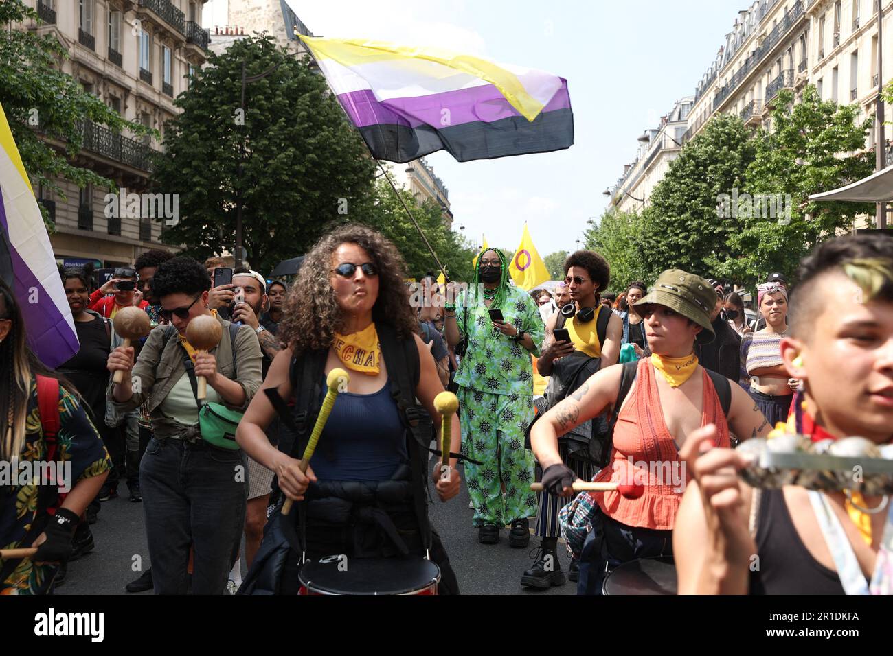 Paris, France. 13th May, 2023. Demonstration of trans and intersex ...