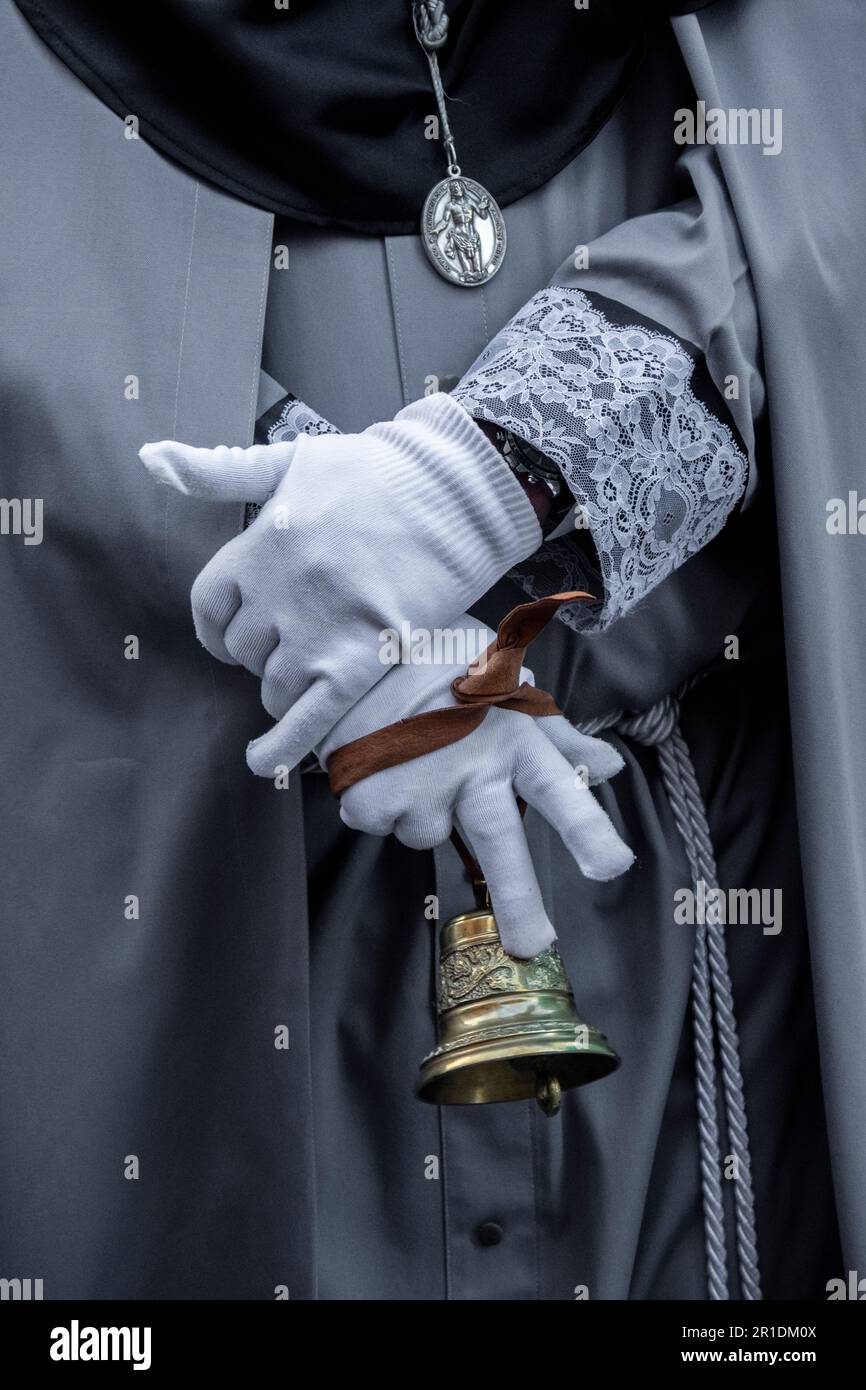 Detail of Members of the Penitential Brotherhood of the Sacred Passion ...