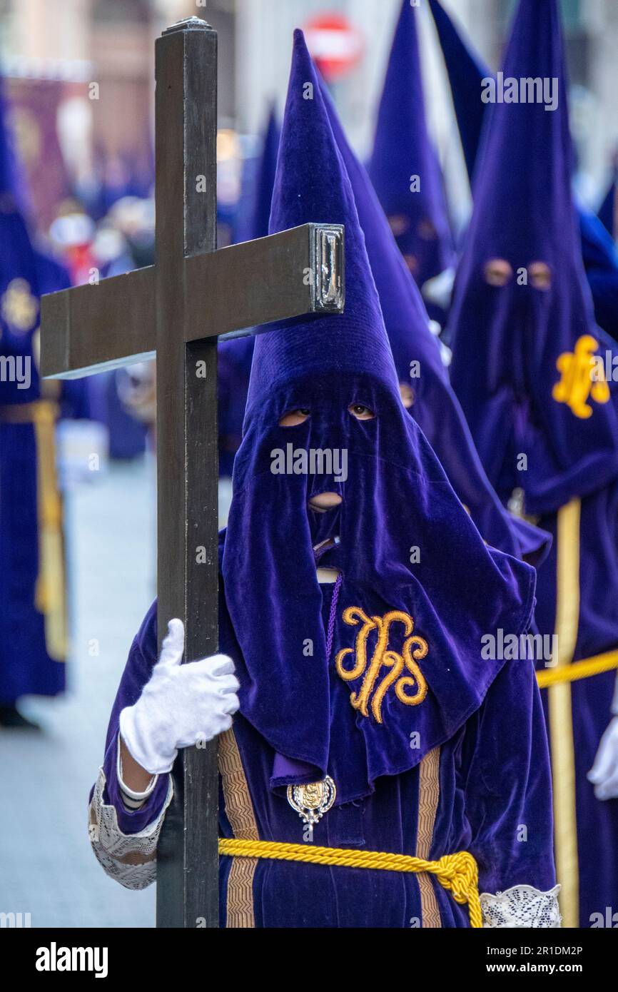 Members of the Cofradía Penitencial de Ntro. Padre Jesús Nazareno ...
