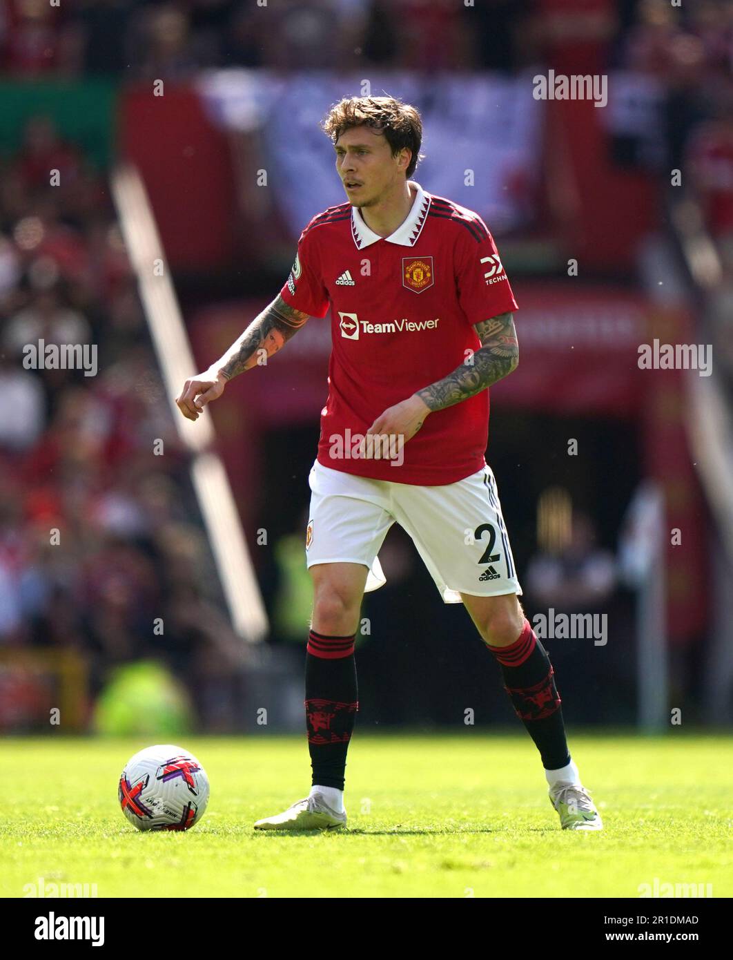 Manchester United's Victor Lindelof during the Premier League match at ...