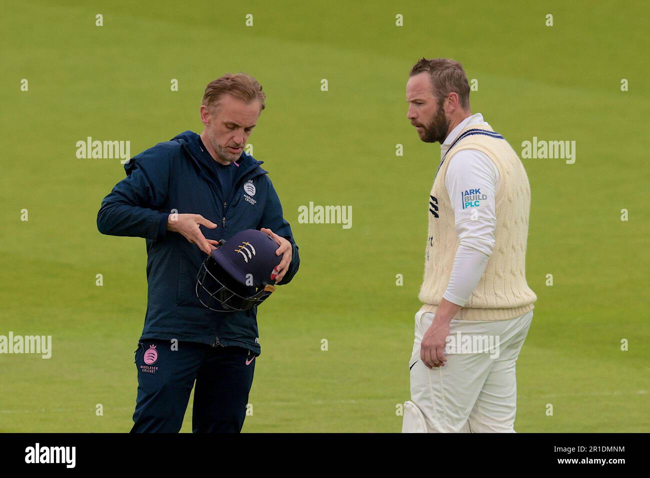 London, UK. 13 May, 2023. London, UK. Middlesex’s Mark Stoneman looks ...