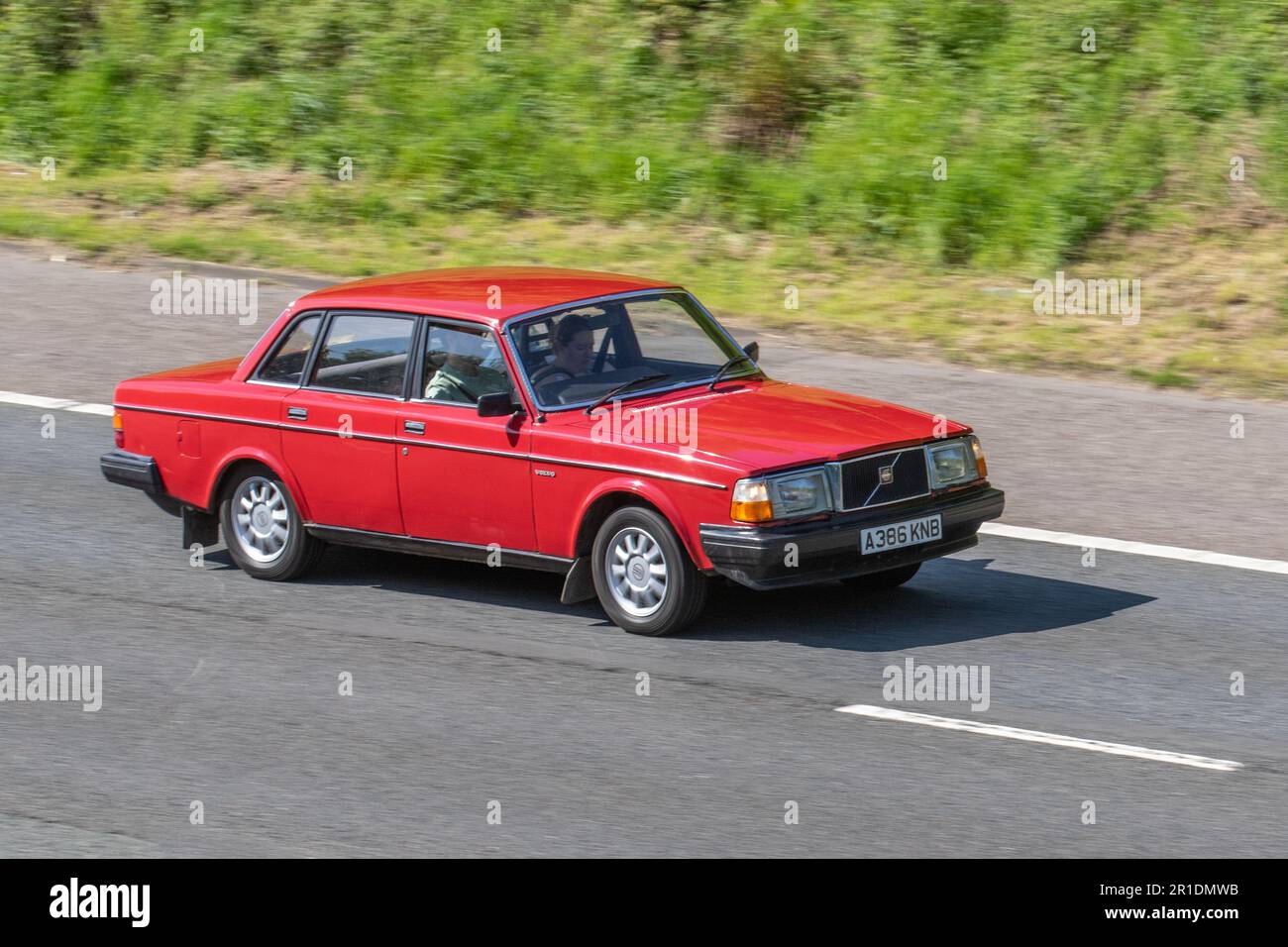 1984 80s eighties Red Volvo 240 Dl Car Saloon Petrol 2127 cc ...