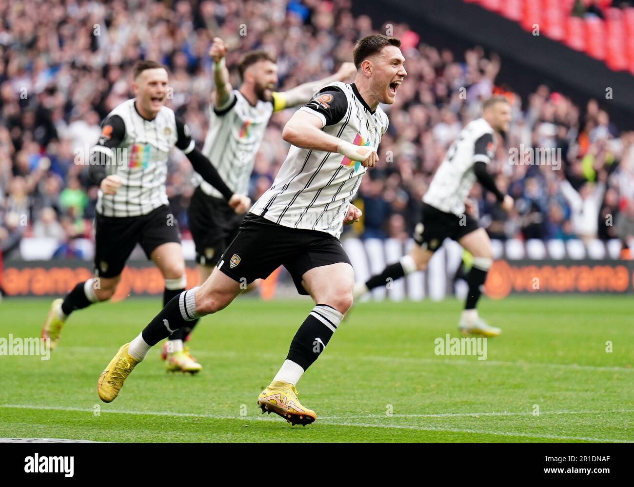 Notts County's Cedwyn Scott celebrates after John Bostock scores their ...
