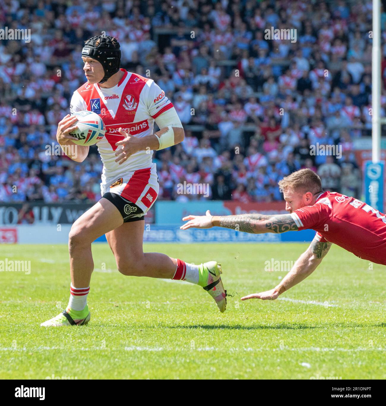 St Helens, Merseyside, England 13th May 2023. St Helens Jonny Loxmax ...