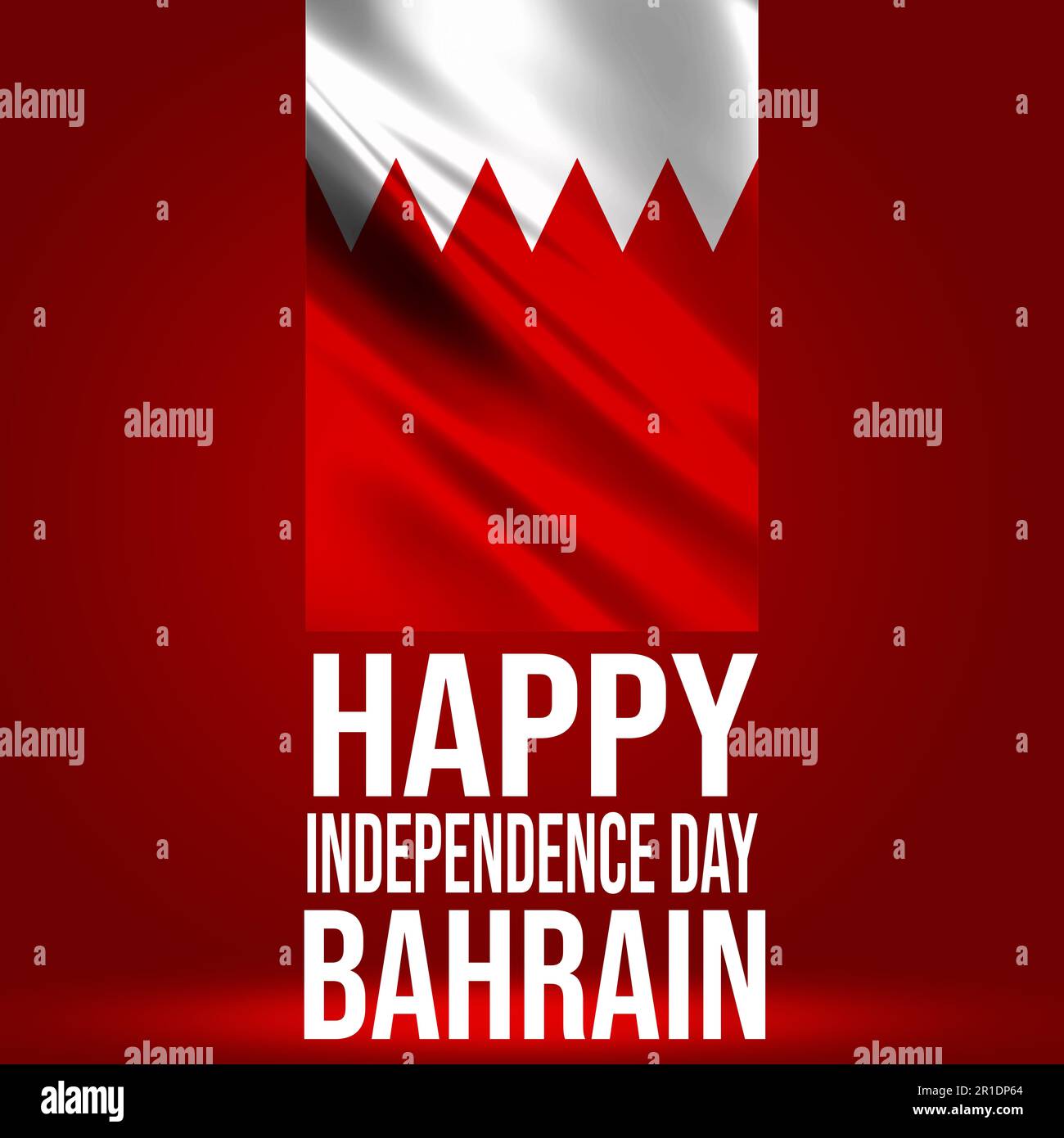 Happy Independence Day Bahrain Wallpaper with Waving Flag. Abstract ...