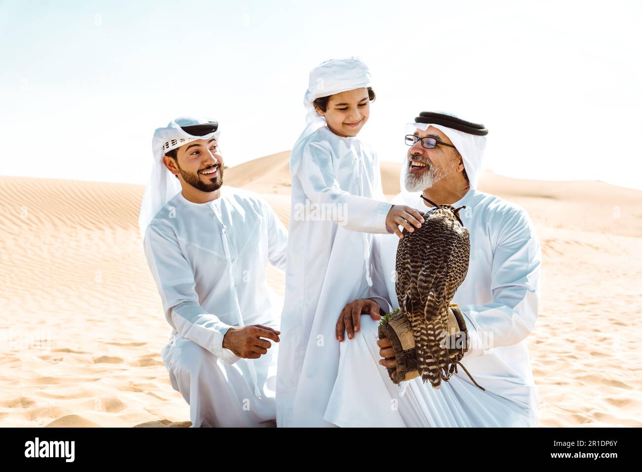 Arabic kid and grandfather hi-res stock photography and images - Alamy