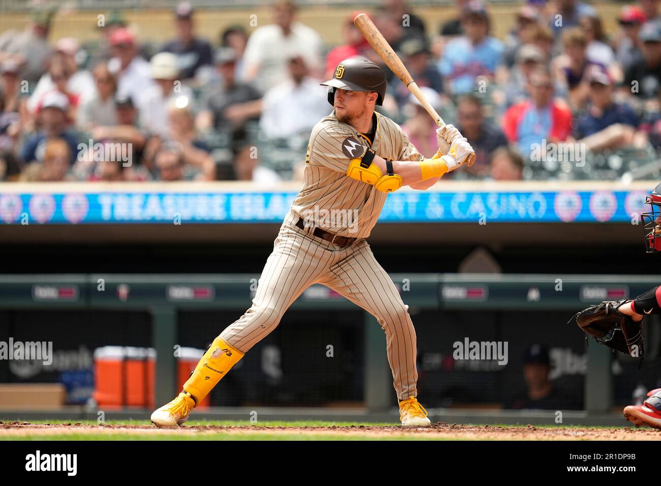 San Diego Padres' Jake Cronenworth bats during the third inning of a ...