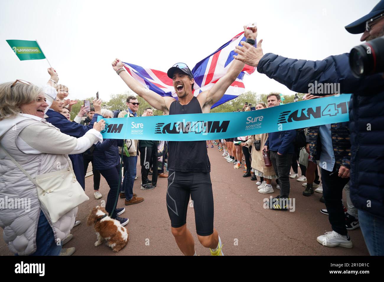 Ultra-athlete, campaigner and TV personality Josh Patterson, crosses ...