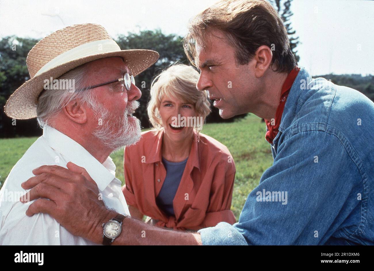RICHARD ATTENBOROUGH LAURA DERN and SAM NEILL in JURASSIC PARK 1993 ...