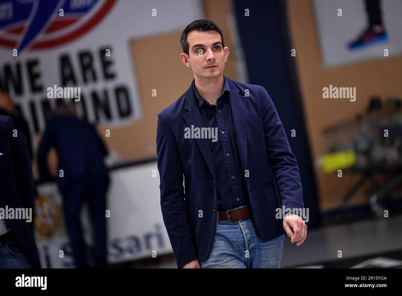 Sassari, Italy. 13th May, 2023. Matteo AldamonteRaimond Handball ...