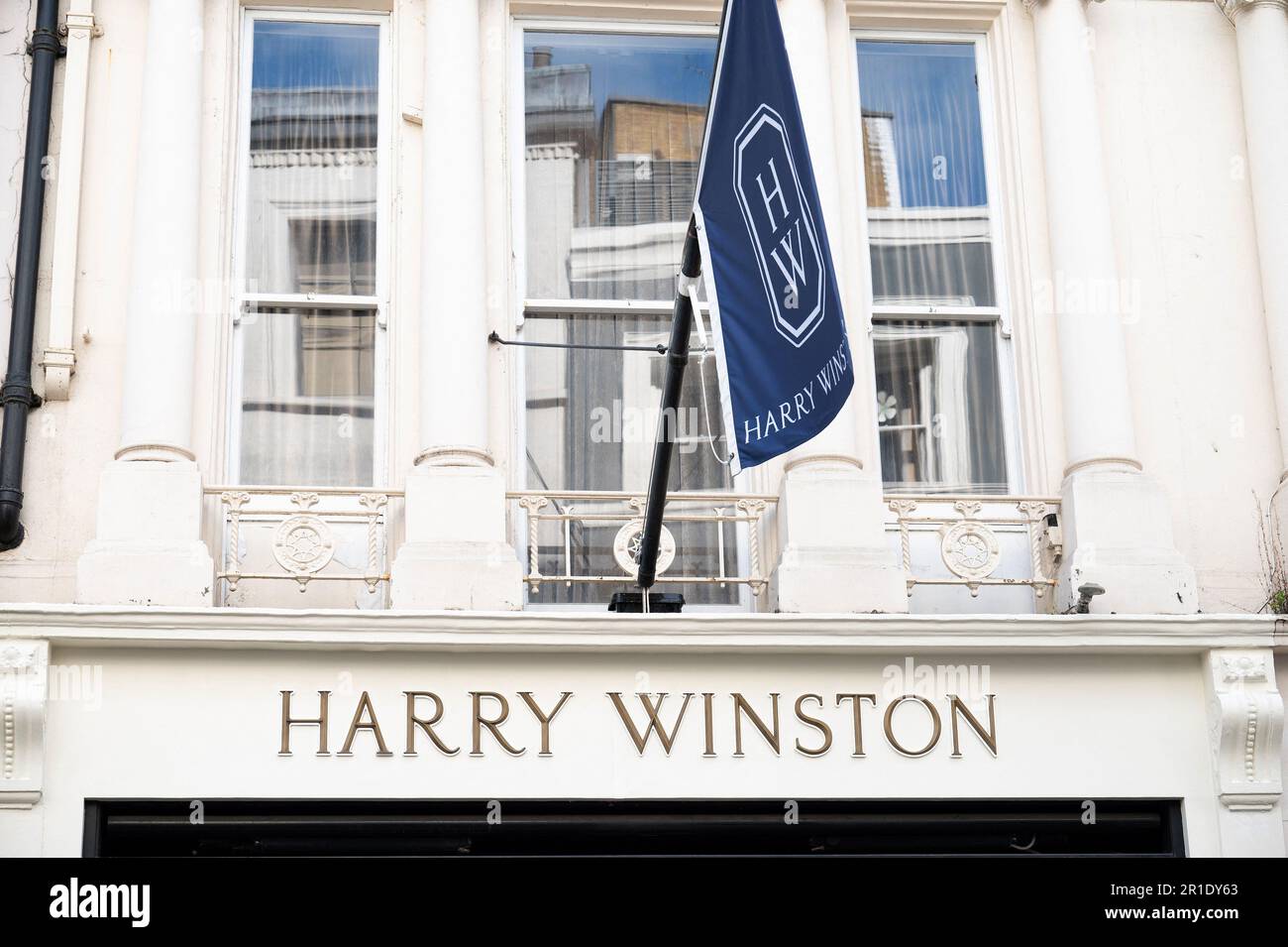 London, UK. 11th May, 2023. A shop sign of HARRY WINSTON Store, on May 07, 2023 in London ...