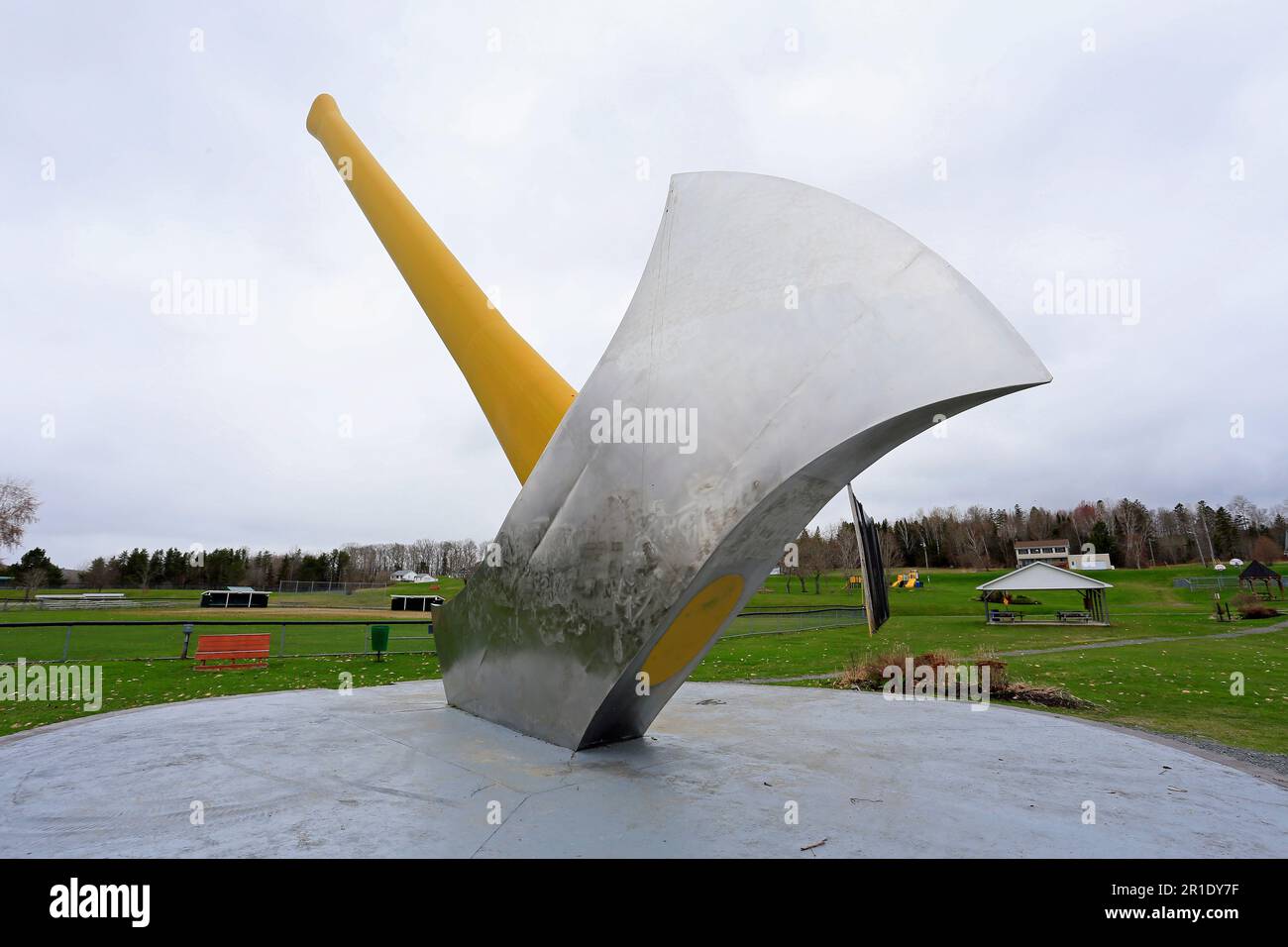 The world's largest axe is located in Nackawic, New Brunswick, Canada ...