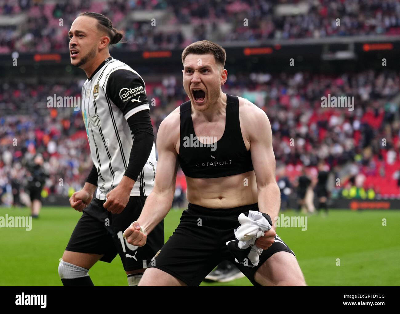 Notts County's Cedwyn Scott celebrates after scoring the winning ...