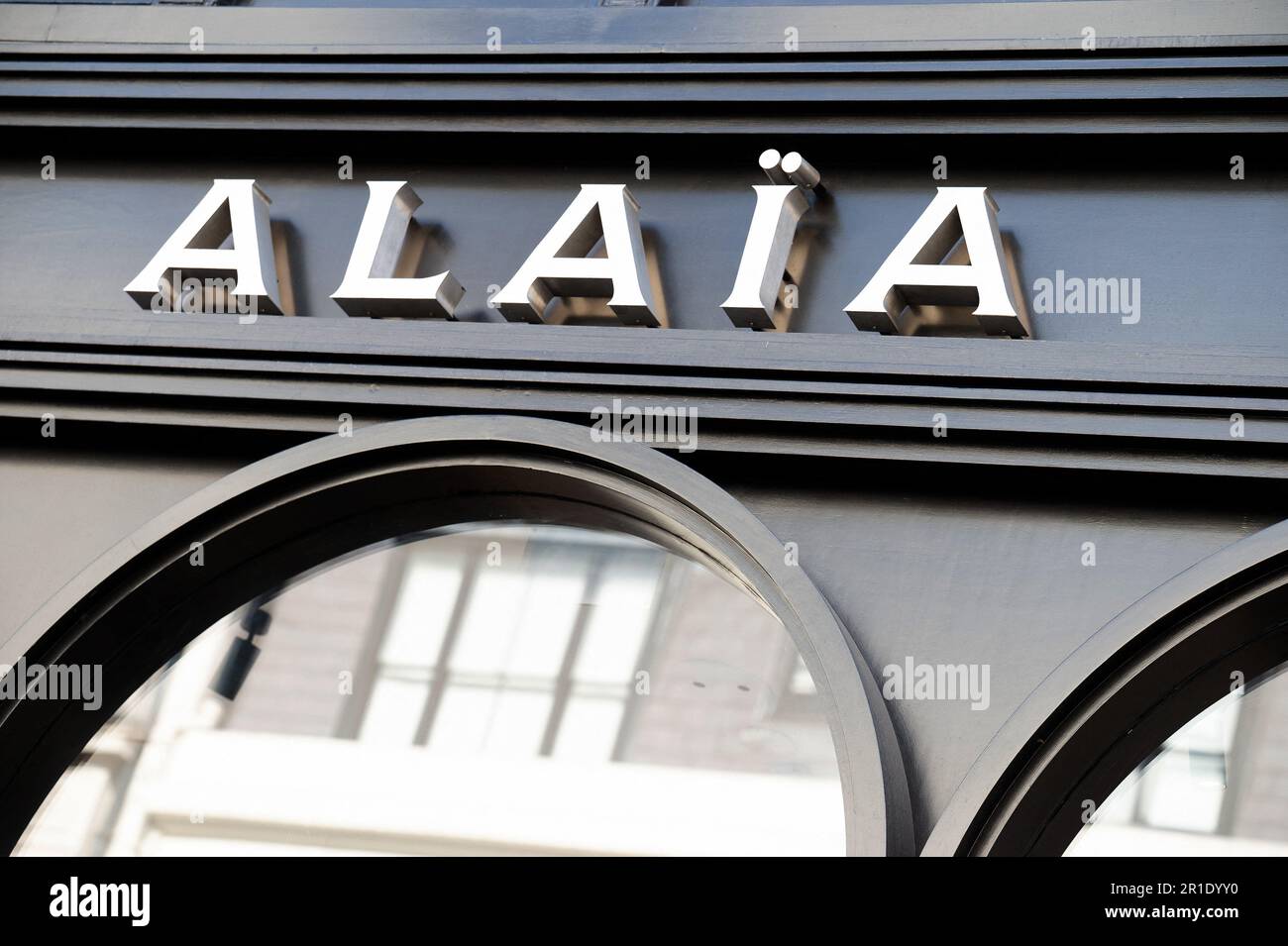 London, UK. 11th May, 2023. A shop sign of ALAIA Store, on May 07, 2023 ...