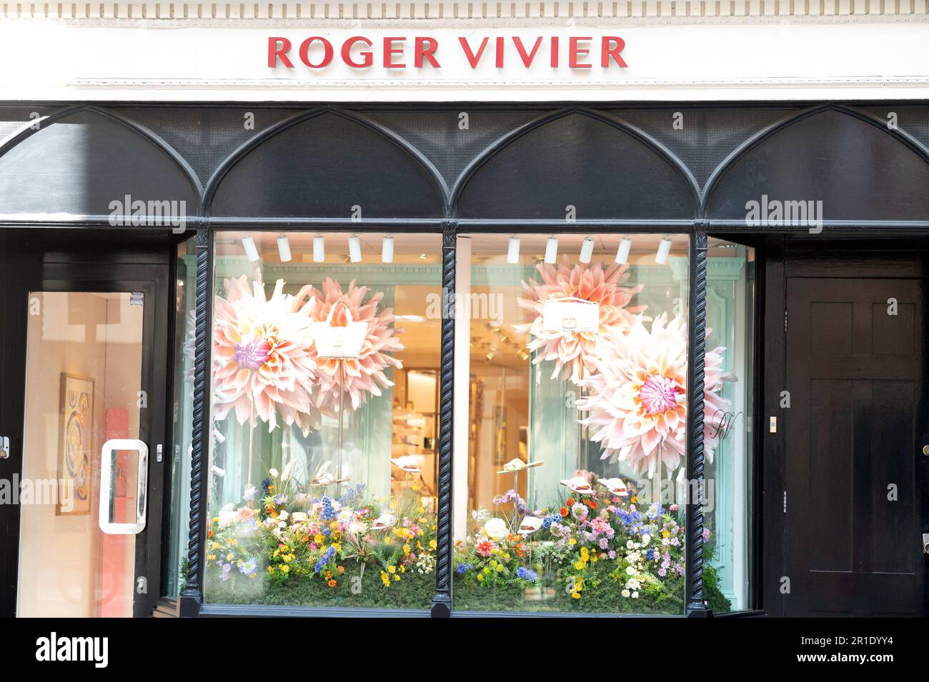 London, UK. 11th May, 2023. A shop sign of ROGER VIVIER Store, on May ...