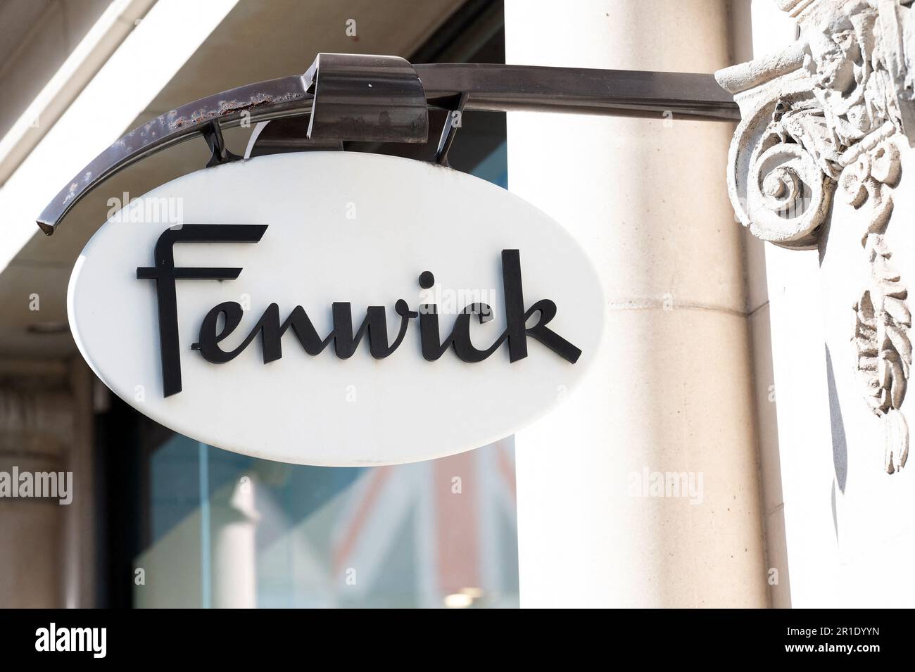 London, UK. 11th May, 2023. A shop sign of Fenwick Store, on May 07 ...