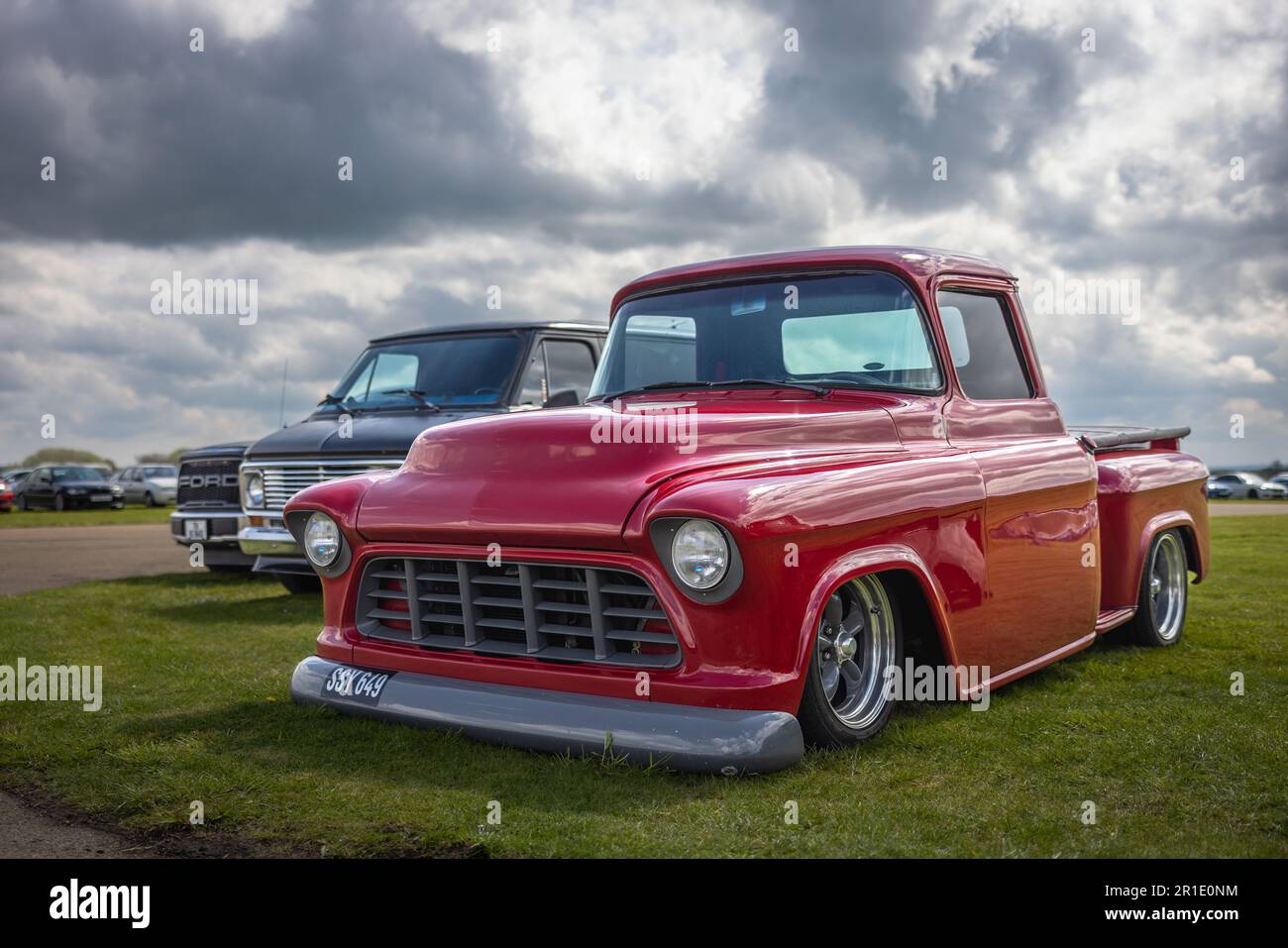 1955 Chevrolet Task Force, on display at the April Scramble held at the ...