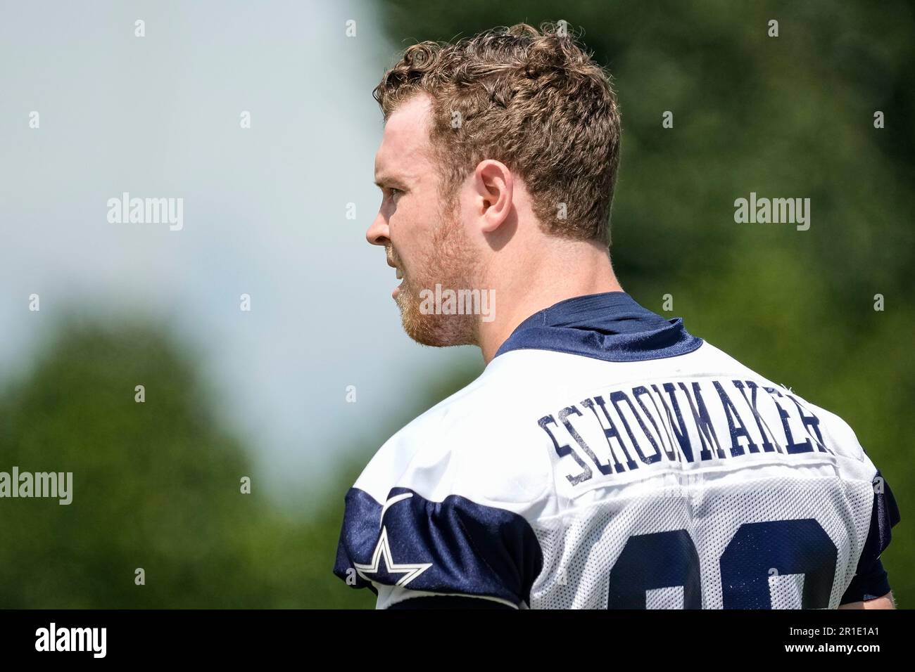 Dallas Cowboys second round draft pick Luke Schoonmaker participates in ...