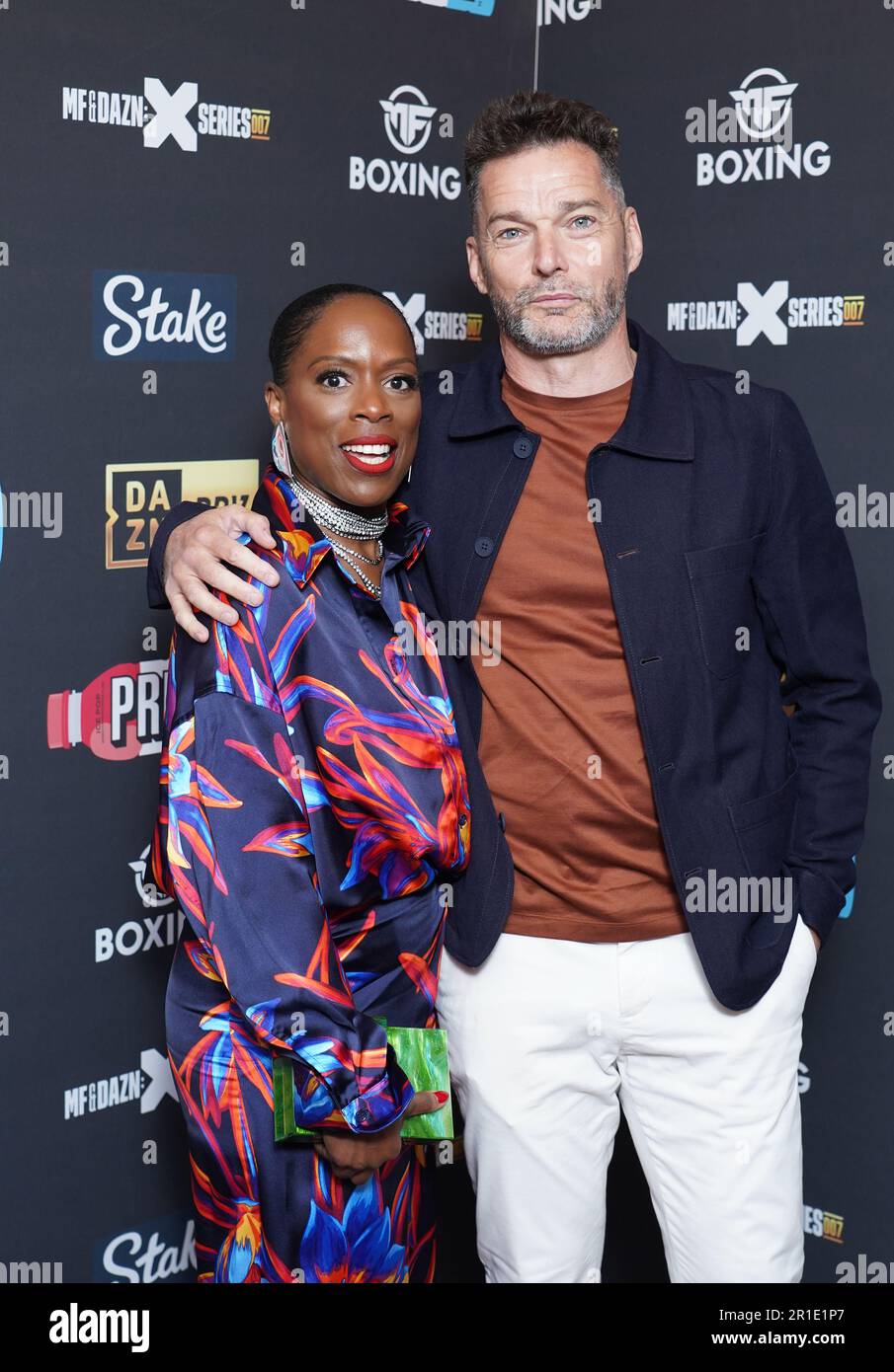 Fred Sirieix arriving for the KSI vs Joe Fournier boxing match at OVO ...