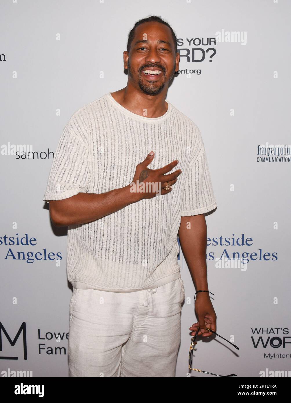 West Hollywood, California, USA. 12th May, 2023. Brandon T Jackson ...