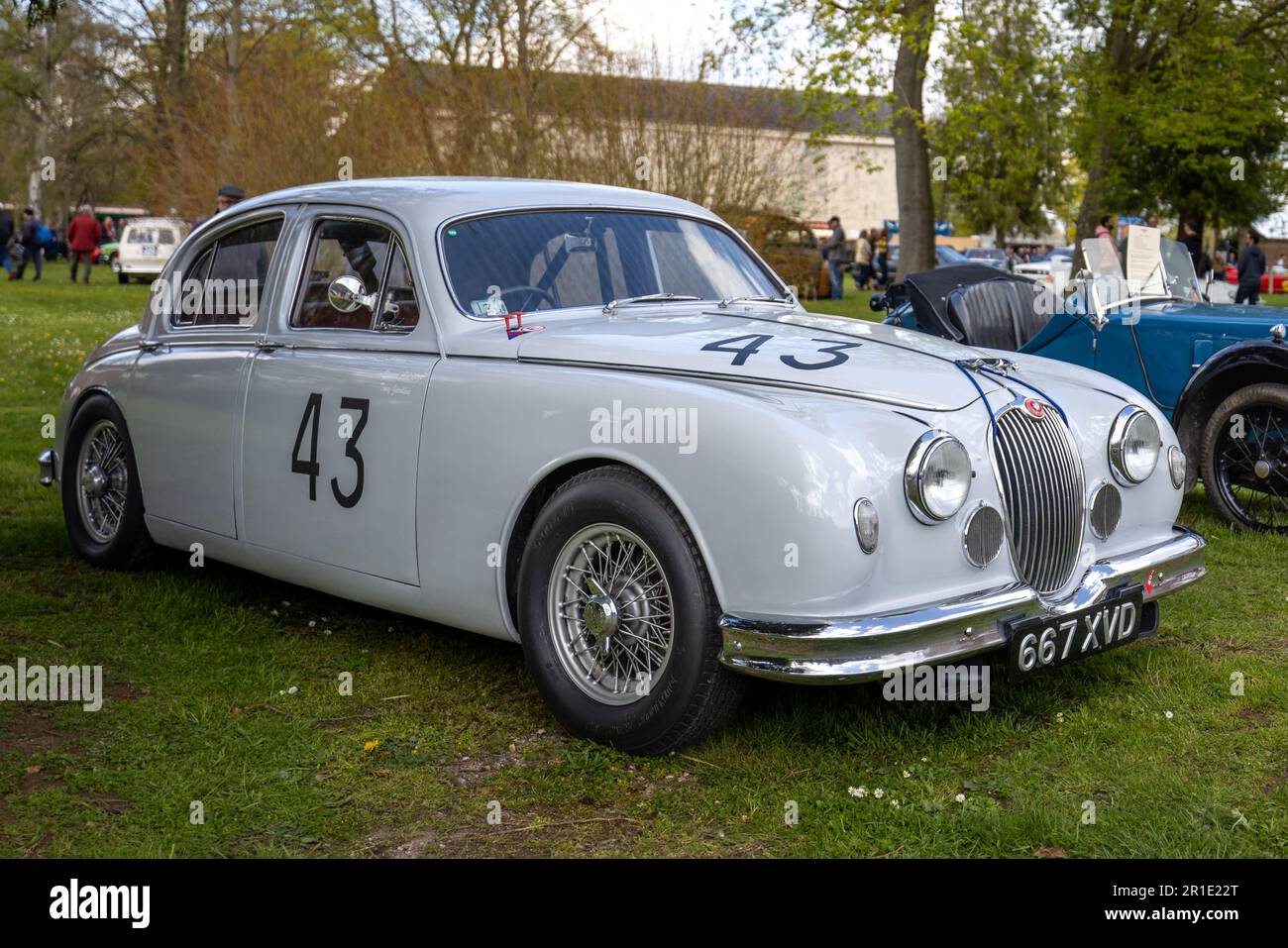 Jaguar Mk1 ‘667 XVD’ on display at the April Scramble held at the ...