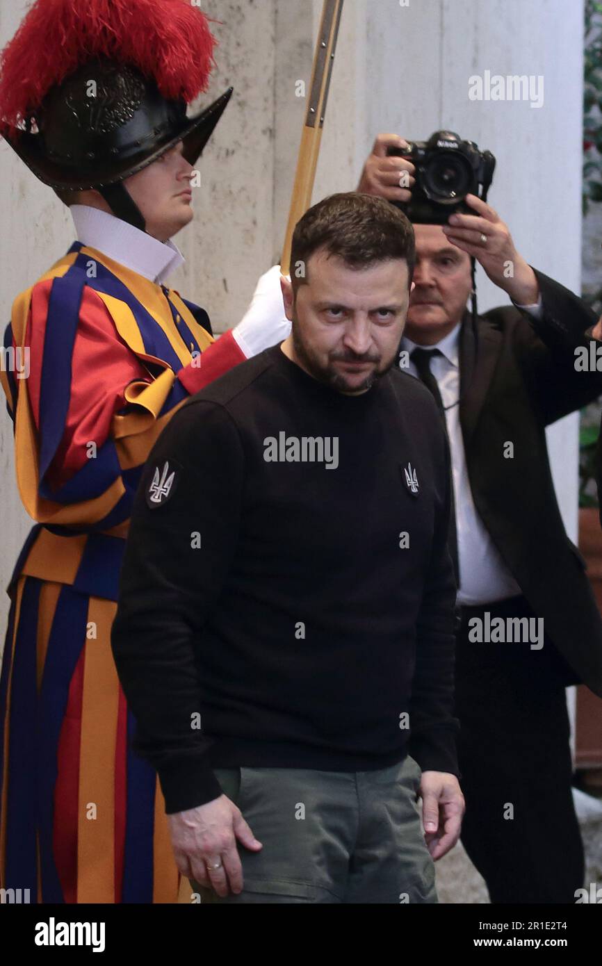 Vatican City, Vatican. 13th May, 2023. Ukrainian President Volodymyr ...