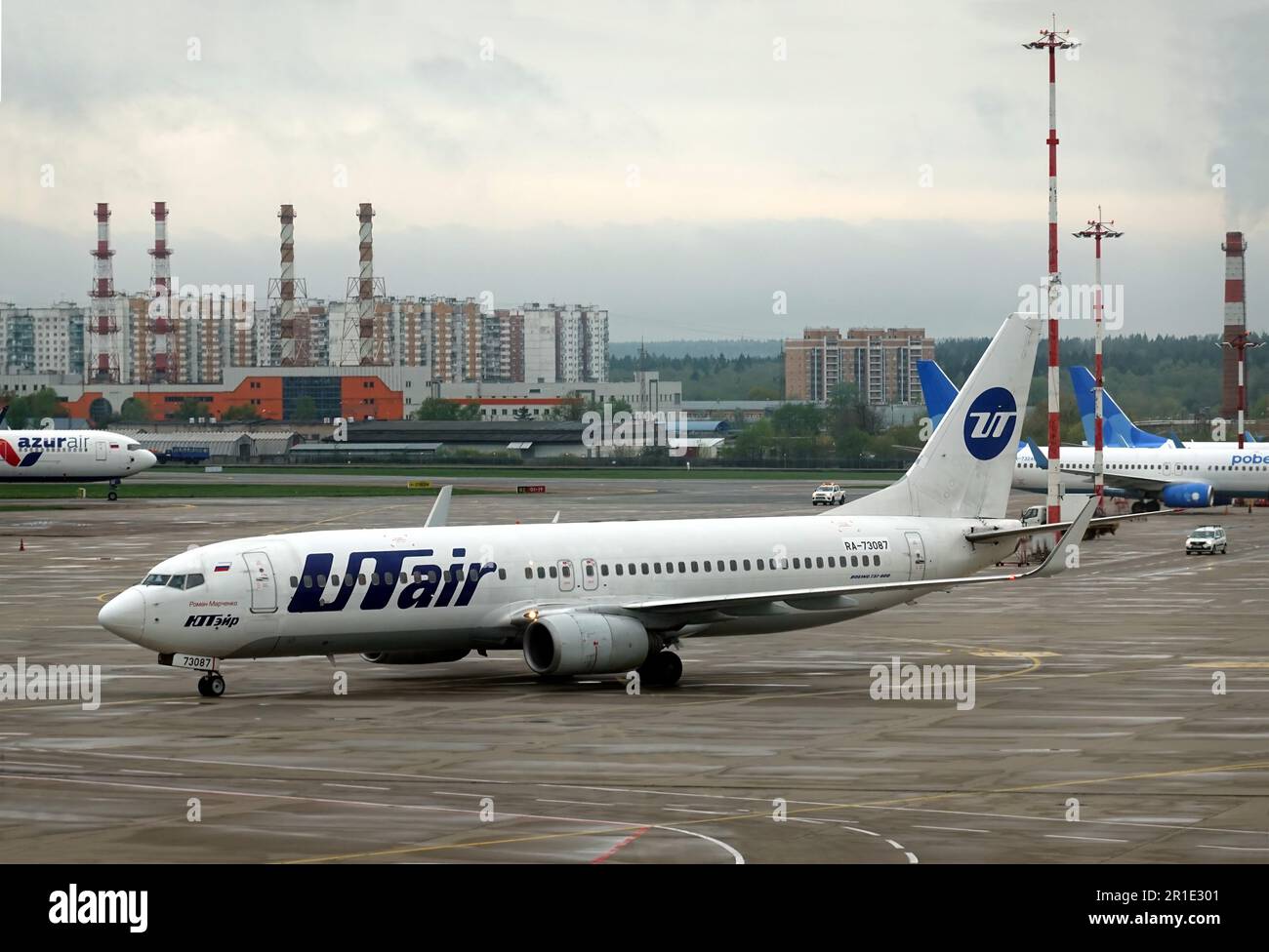 MOSCOW, RUSSIA - May the 1th, 2023: Boeing 737-800 by UTair in Vnukovo international airport on ...