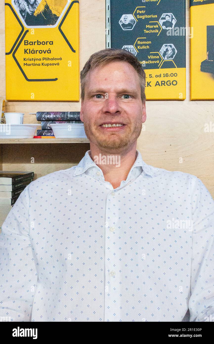 Czech journalist, cameraman Vojtech Honig poses for a photo within the ...