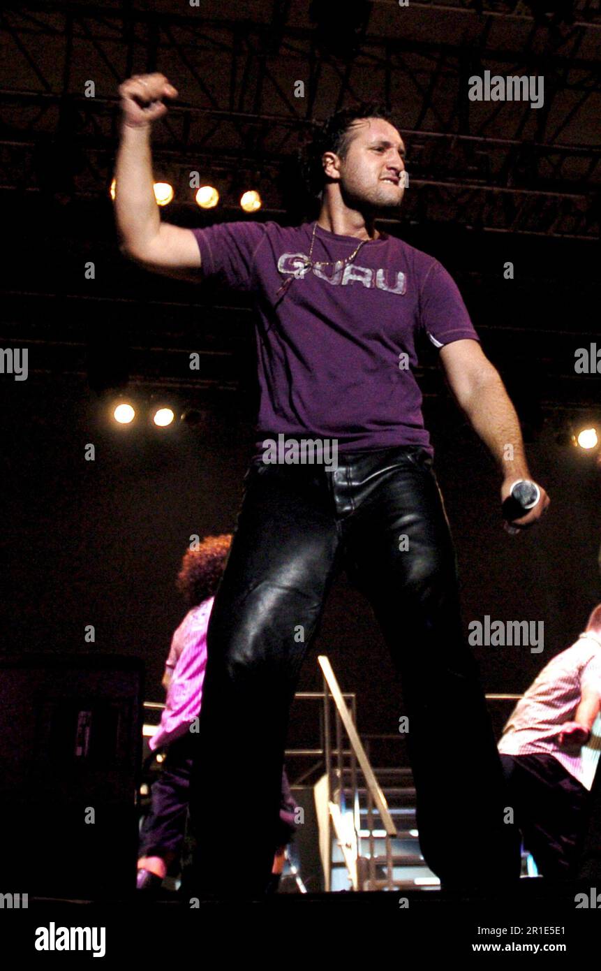 Brescia Italy 2005-06-17 : Anthony Costa singer of Blue during the ...