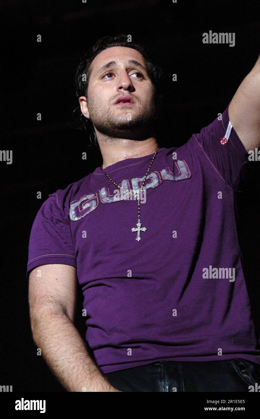 Brescia Italy 2005-06-17 : Anthony Costa singer of Blue during the ...