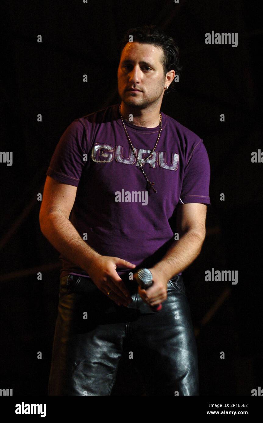 Brescia Italy 2005-06-17 : Anthony Costa singer of Blue during the ...