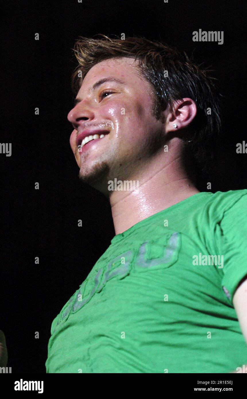 Brescia Italy 2005-06-17 : Duncan James singer of Blue during the ...