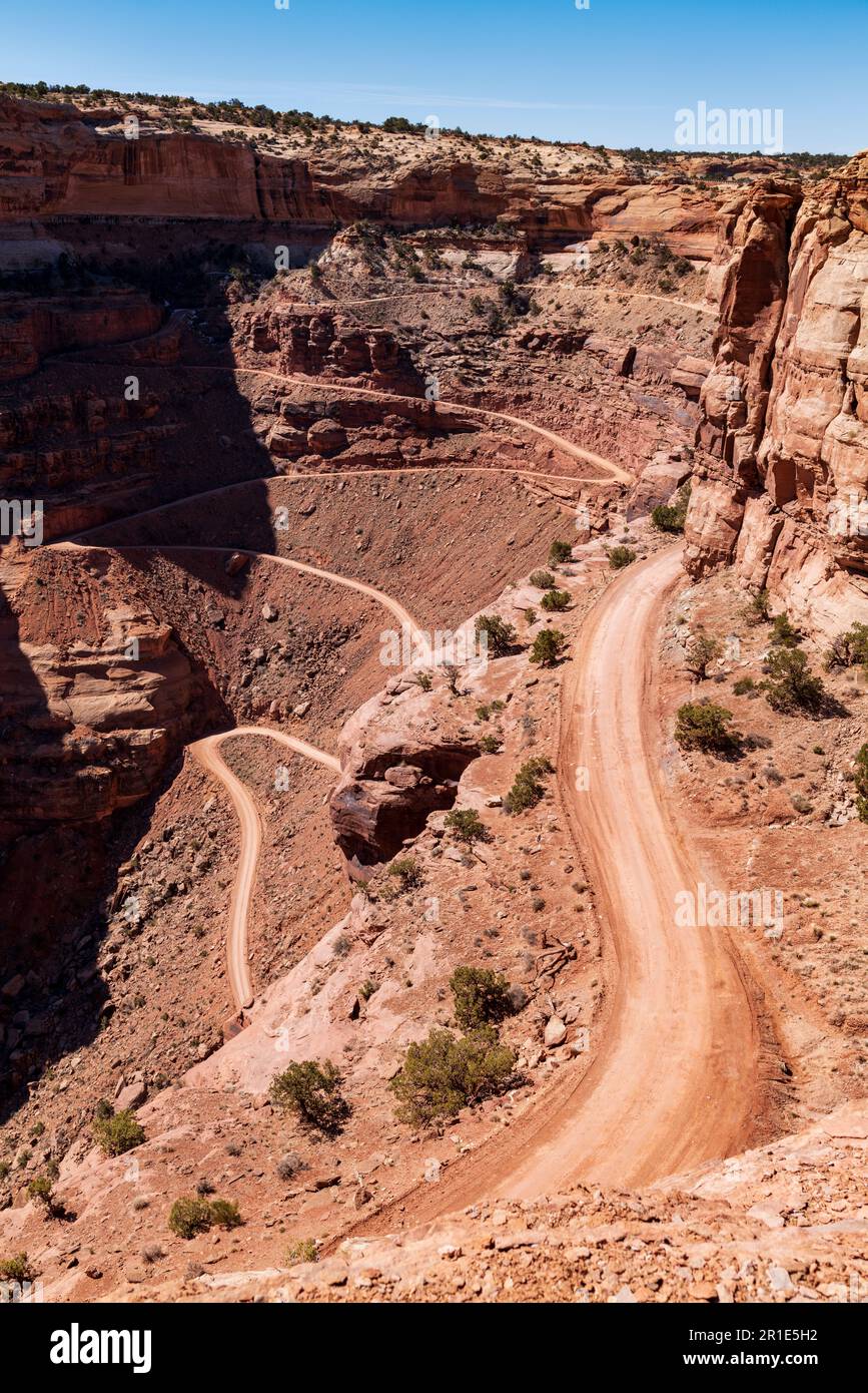 Shafer Trail Road; Canyonlands National Park; Utah; USA Stock Photo - Alamy