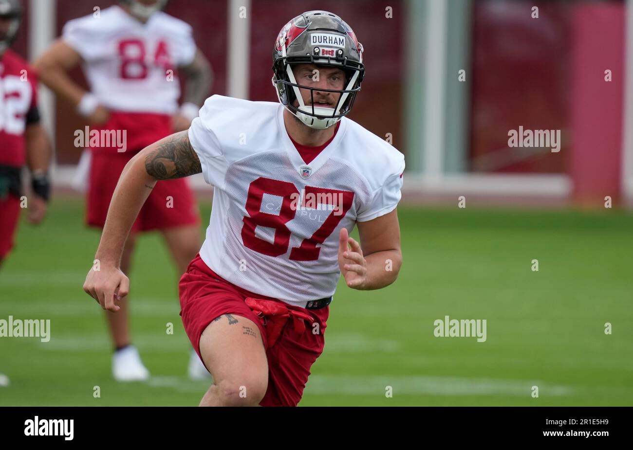 Tampa Bay Buccaneers tight end Payne Durham at the NFL football team's ...