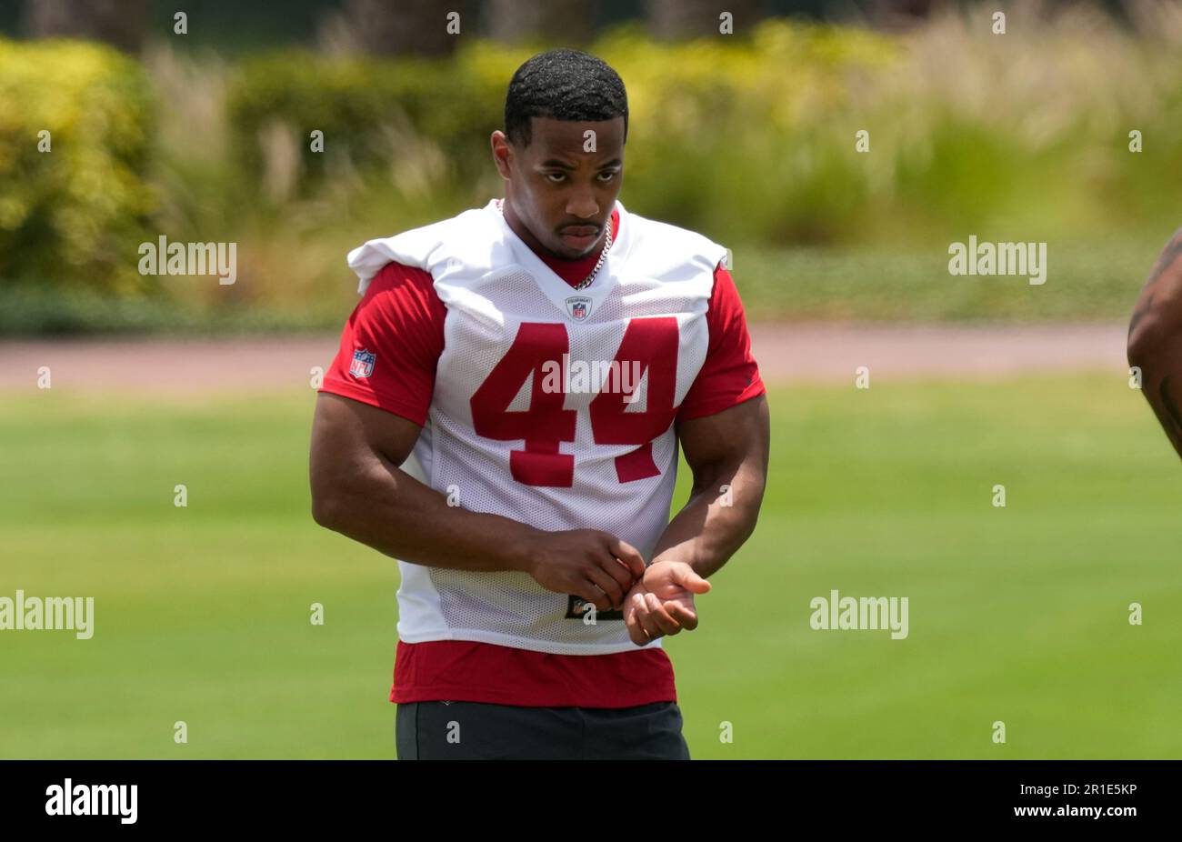 Tampa Bay Buccaneers running back Sean Tucker at the NFL football team ...
