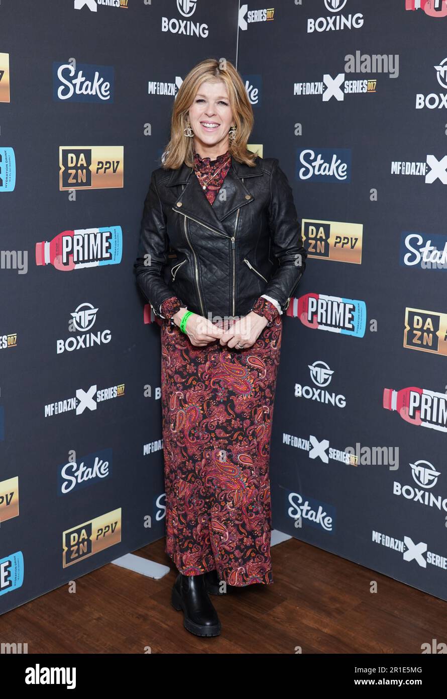 Kate Garraway arriving for the KSI vs Joe Fournier boxing match at OVO ...