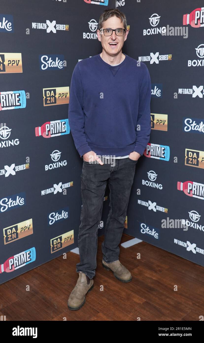 Louis Theroux arriving for the KSI vs Joe Fournier boxing match at OVO ...